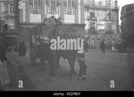 Charrette aux bœfs en Porto (Ch.-Fl. 111-1648 Stock Photo - Alamy