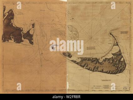 [Chart of Nantucket Island and the eastern half of Martha's Vineyard ...