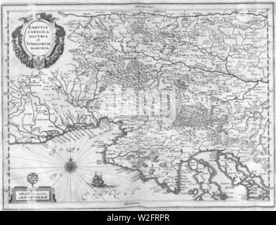 'Charte Karstiae, Carniolae' by Merian is a historical map that ...