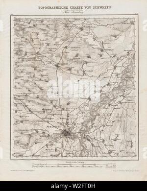 Charte von Schwaben Tafel 10 Strassburg Stock Photo - Alamy