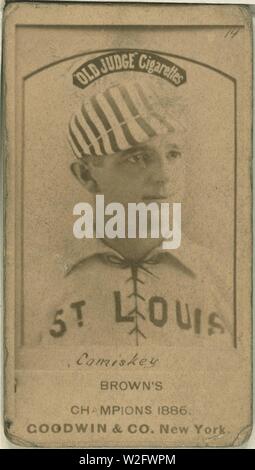 Chas. Comiskey, St. Louis Browns, baseball card portrait Stock Photo ...