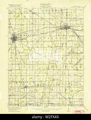 Winchester, Indiana, map 1918, 1:62500, United States of America by ...