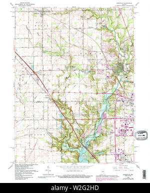 Zionsville, Indiana, map 1966, 1:24000, United States of America by ...