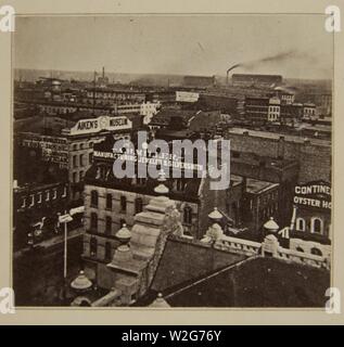 Chicago pre-fire, From Dome of Court House Southeast Stock Photo - Alamy