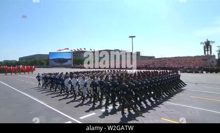 China Announces Troop Cuts at WWII Parade (screenshot) 2015918027 Stock ...
