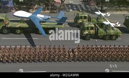 China Announces Troop Cuts at WWII Parade (screenshot) 2015918027 Stock ...