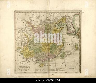 China, divided into it's great provinces according to the best ...