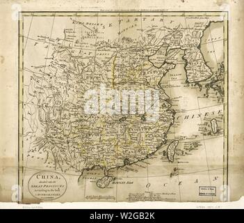 China, divided into it's great provinces according to the best ...