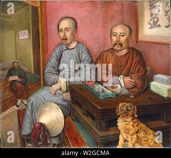 'Chinese Traders' by Carl Peter Mazer depicts the activity of Chinese ...