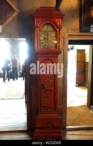 Chinoiserie tall clock by Stephen Rimbault, London, view 2 - Snowshill ...