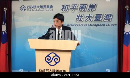 Chiu Chui-cheng at Mainland Affairs Council 20170109 Stock Photo - Alamy