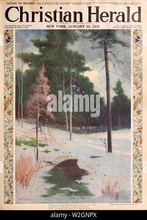 Christian Herald, Vol. 41, No. 12 (March 20, 1918) cover Stock Photo ...
