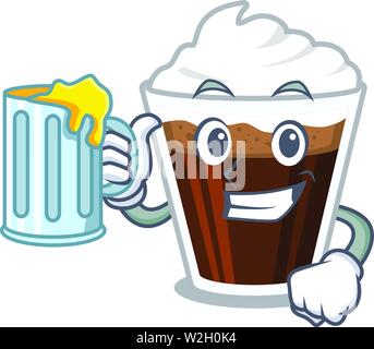 With beer irish coffee mascot cartoon Stock Vector Image & Art - Alamy
