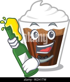 With beer irish coffee mascot cartoon Stock Vector Image & Art - Alamy