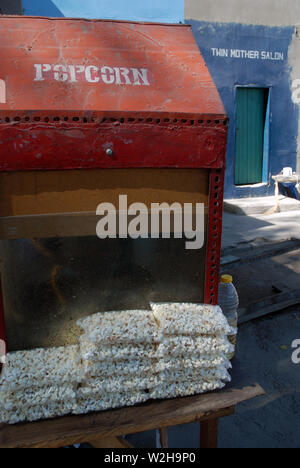 Popcorn for sale, Mwandi, Zambia, Africa Stock Photo - Alamy