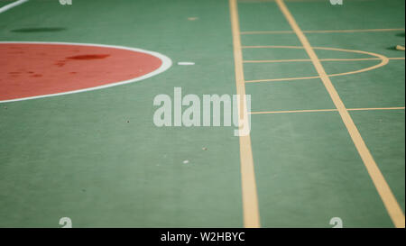 Basketball Court Background, floor of basketball with marking lines ...