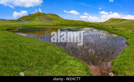 View of the so-called Dragon Lake or Drakolimni near the summit of ...