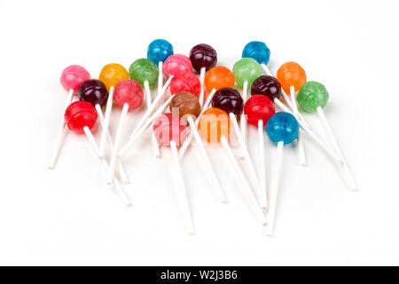 Pile of multicolored candy suckers Stock Photo - Alamy