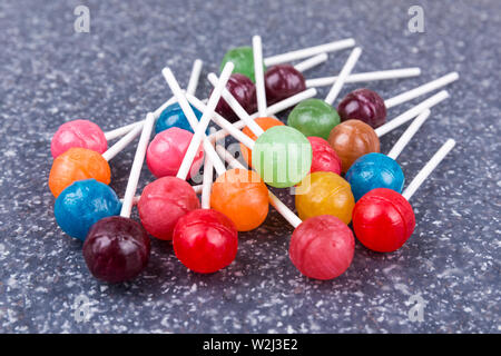 Pile of multicolored candy suckers Stock Photo - Alamy