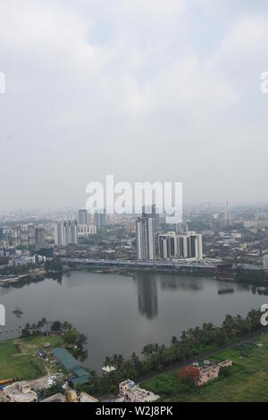 Elevated view of Mirania Lake, Topsia, Kolkata, India Stock Photo - Alamy