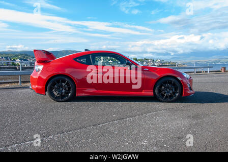 2015 Model Bright Red Toyota GT 86 Aero Sports Car right hand drivers ...