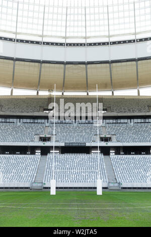 Rugby goal post in a stadium Stock Photo - Alamy