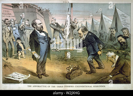 1880s 1889 PUCK POLITICAL CARTOON THE BOSSES OF THE SENATE MONOPOLY ...