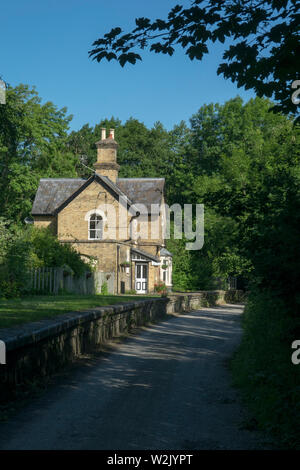 Old Linley station house Stock Photo - Alamy