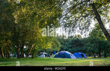 Burnbake Campsite in Dorset, UK Stock Photo - Alamy
