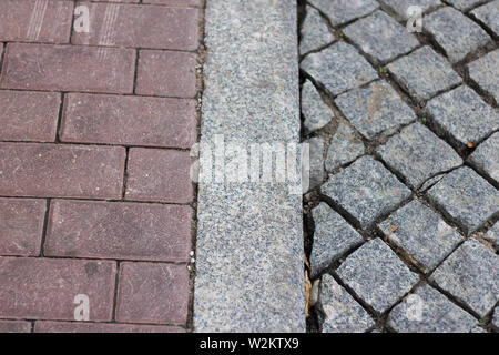 Gray sett bricks, texture or background, pavement Stock Photo - Alamy