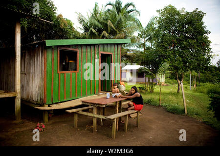 Woman, Terra Preta Community, Cuieiras River, Amazônia, Manaus ...
