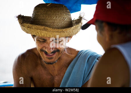 Man Smiling Cuieiras River, Manaus, Amazônia, Amazonas, Brazil Stock ...