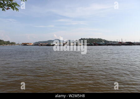 Brunei, water village. Kampong Ayer. Venice of the East Stock Photo - Alamy