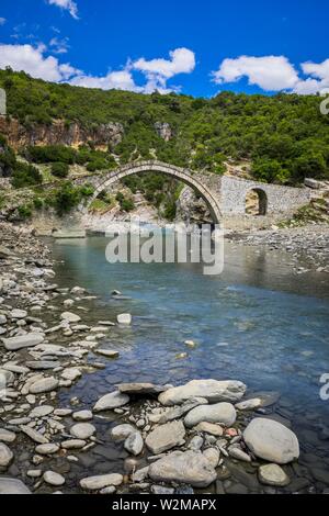 Stone Ottoman Bridge near Gjirokaster in Albania Stock Photo - Alamy