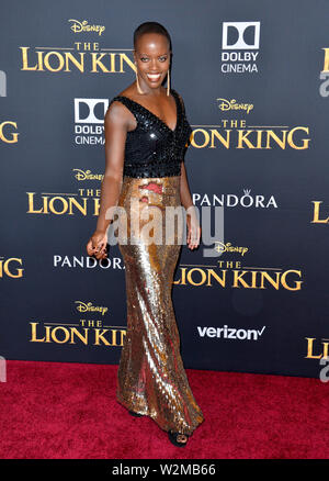 Florence Kasumba at World Premiere of Disney's "The Lion King". Held at ...