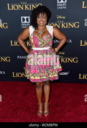 Niketa Calame-Harris at the world premiere of the movie 'The Lion King ...