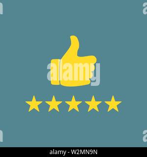 Reting stars icon concept background. Vector eps10 Stock Vector Image ...
