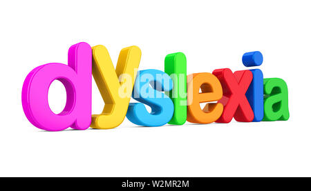 Words Dyslexia Isolated Stock Photo - Alamy