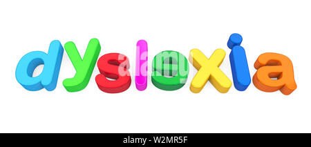 Words Dyslexia Isolated Stock Photo - Alamy