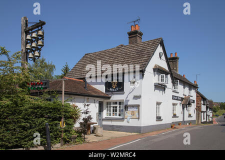 the 8 bells pub in bolney village in west sussex Stock Photo - Alamy