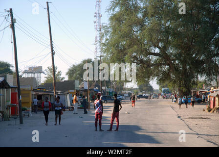 Main street, Mwandi, Zambia, Africa Stock Photo - Alamy