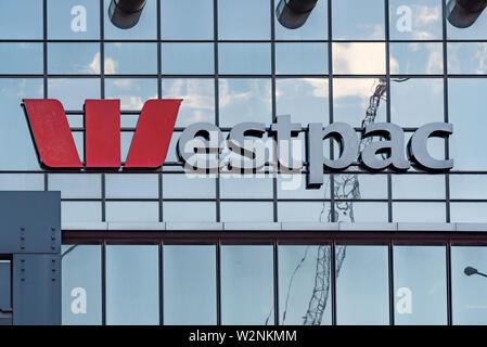 Westpac bank building and signage Stock Photo - Alamy