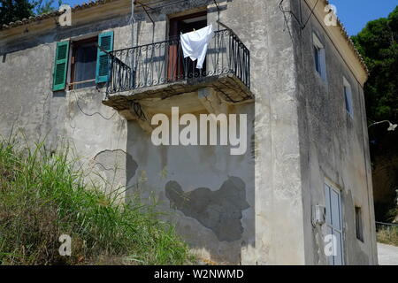 Corfu two views of this house set in the hillside village of Avliotes ...