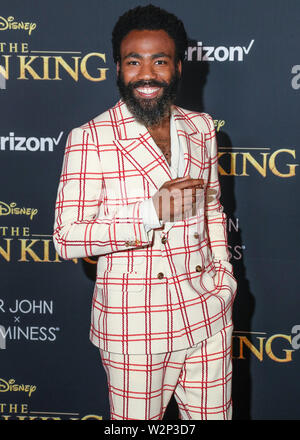 Donald Glover arrives at the Disney's THE LION KING World Premiere held ...