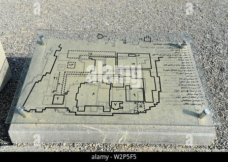 Old map of Shiraz Stock Photo - Alamy