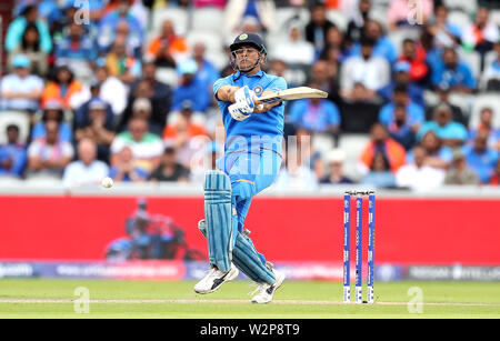 India's MS Dhoni in batting action during the ICC World Cup, Semi Final ...