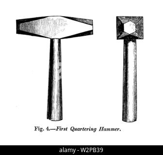 19th century knowledge gun flint knapping hammer Stock Photo - Alamy