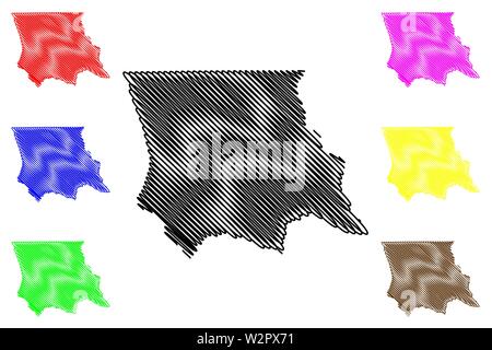 Jambyl Region (Republic of Kazakhstan, Regions of Kazakhstan) map ...