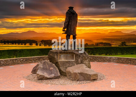 Memorial statue of David Stirling, founder of the Special Air Squadron ...