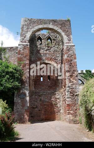 The Norman Gatehouse, Rougemont Castle Exeter. Built for William the ...